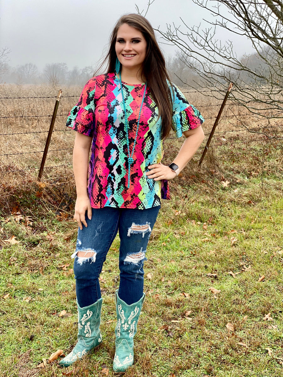 Sassy Snake Women’s Top – Flint Gypsies